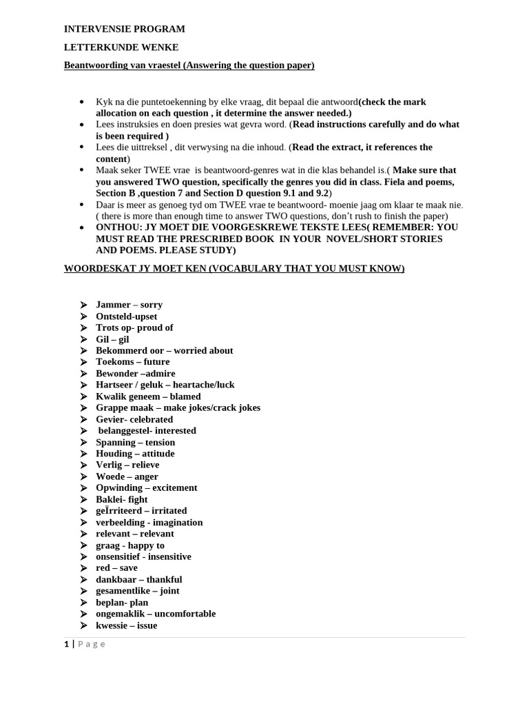 INTERVENSIE PROGRAM (AutoRecovered) | PDF | Poetic Devices | Poetry