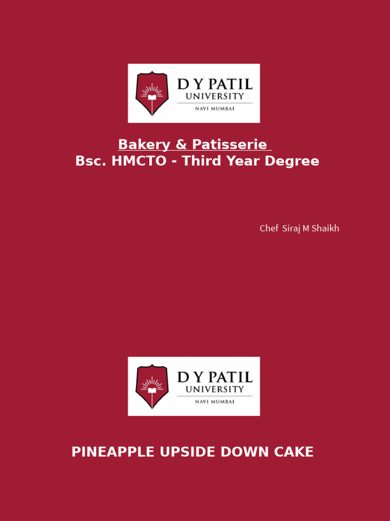 Pineapple Upside Down Cake - Chef Siraj - LMS | PDF | Cakes | Pineapple