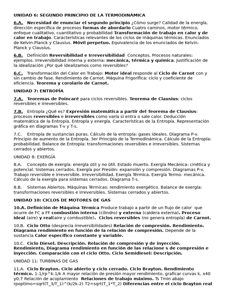 Unidades termo | PDF | Ejercicio | Entropía