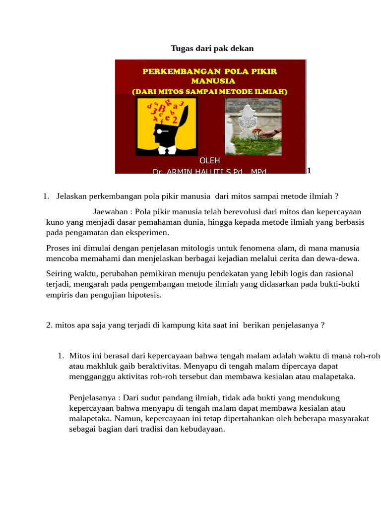 Tugas Dari Pak Dekan | PDF