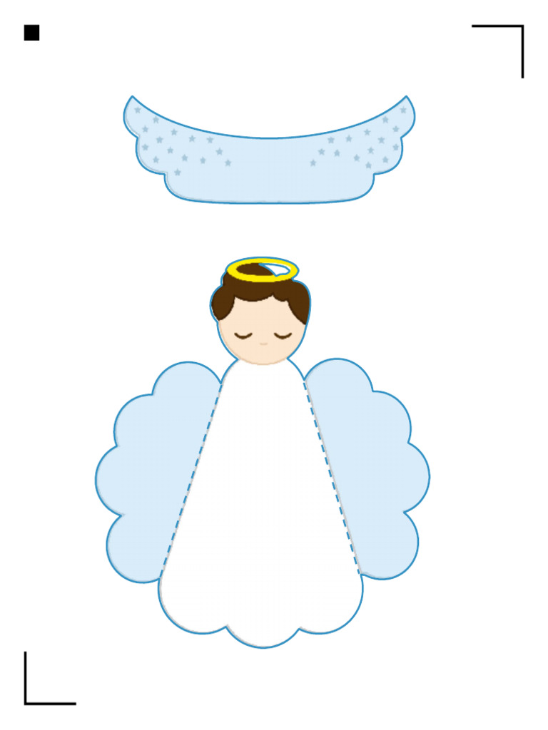 Invitacion Angelito Con Alas | PDF