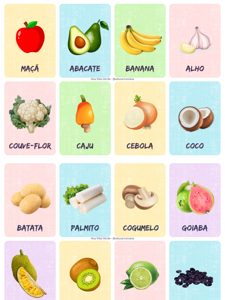 Cards Alimentos | PDF