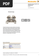 Weidmüller WTR 2.5 Terminal Data Sheet | PDF | Electrical Components | Wire