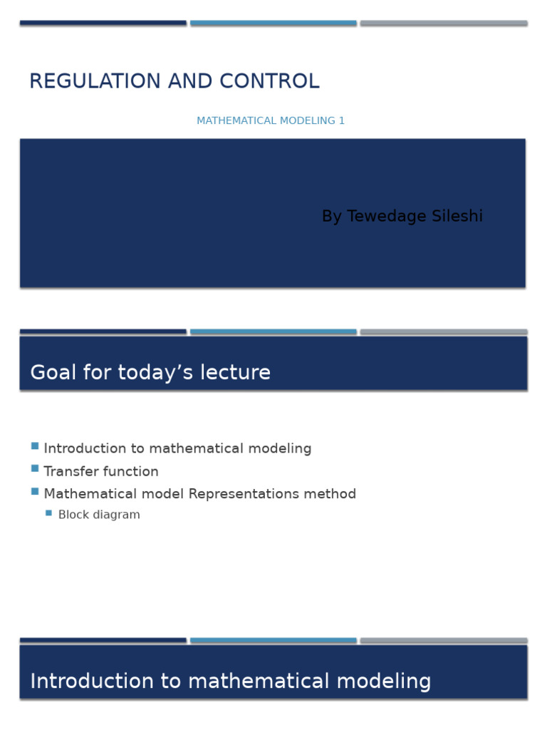Mathematical Modeling 1 | PDF | Function (Mathematics) | Mathematical Model
