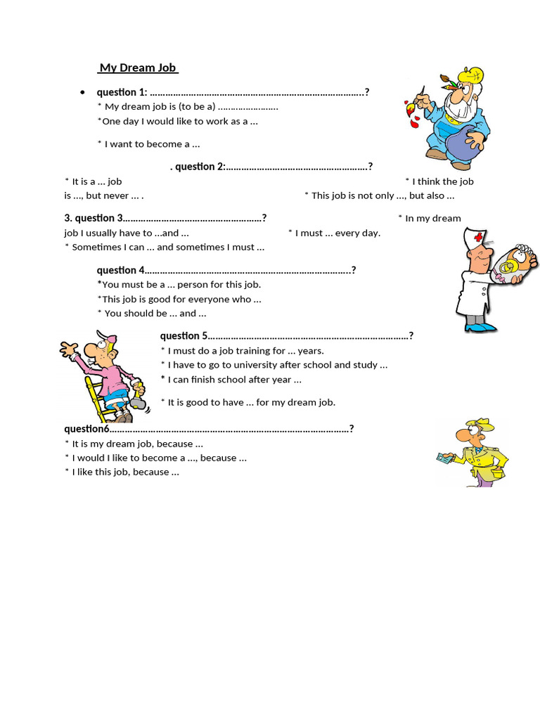 What's Your Dream Job | PDF