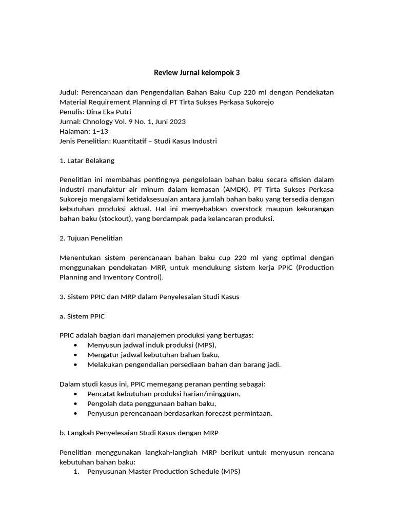 Review Jurnal kelompok 3 | PDF