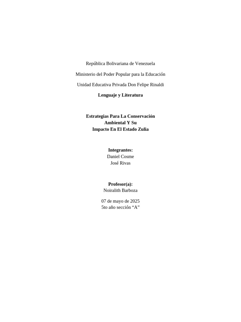 Portada APA 2025: Estrategias Ambientales | PDF