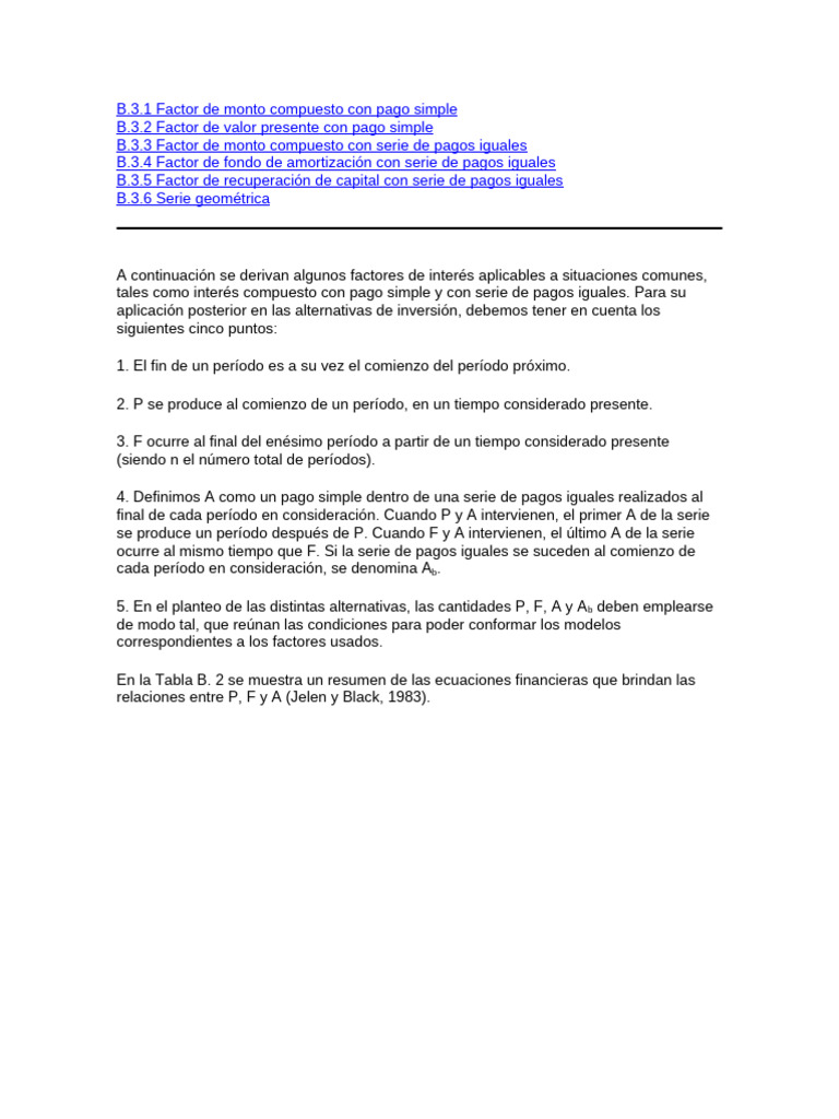 Factores Financieros: Monto y Valor Presente | PDF | Interés | Interés ...