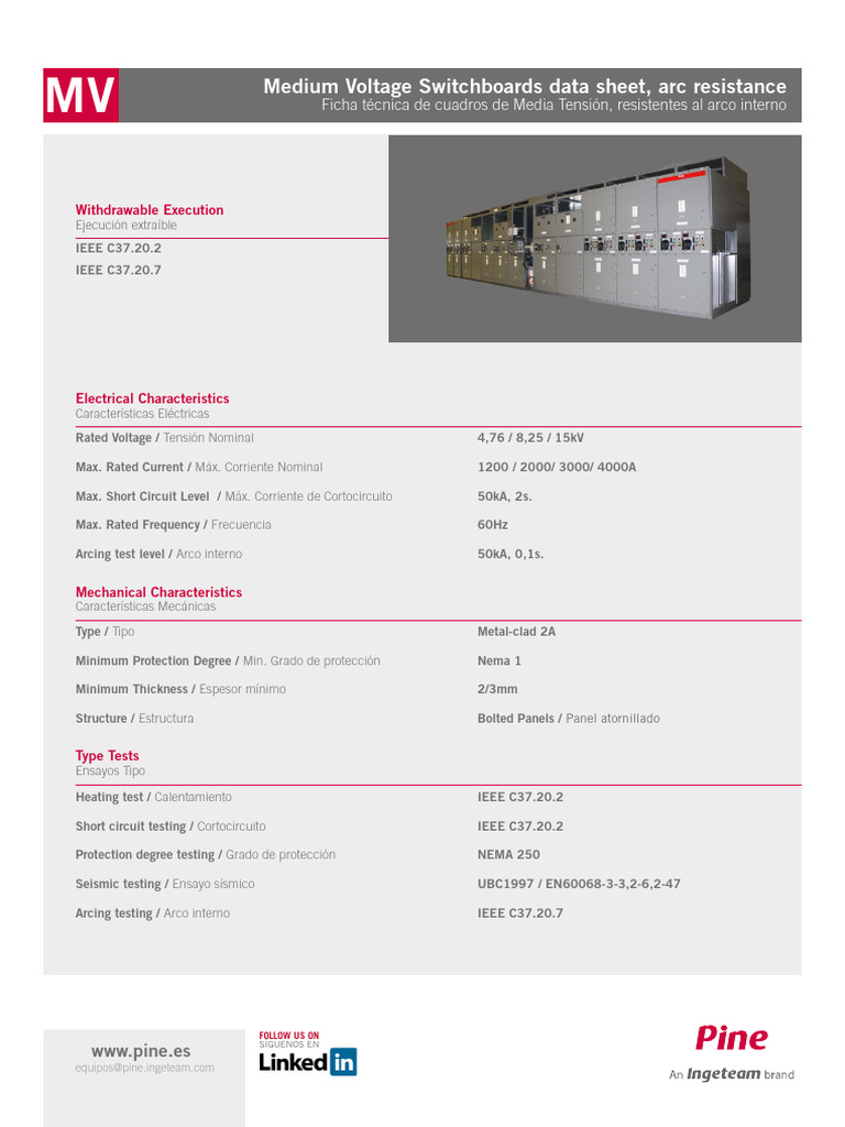 Ansi Medium Voltage Data Sheet | PDF
