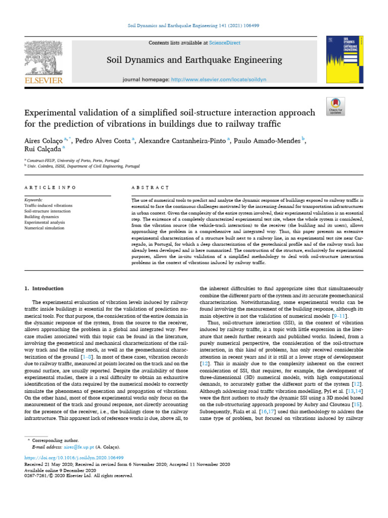 Validation of A Simplified Soil-Structure Interaction | PDF | System | Earthquake Engineering