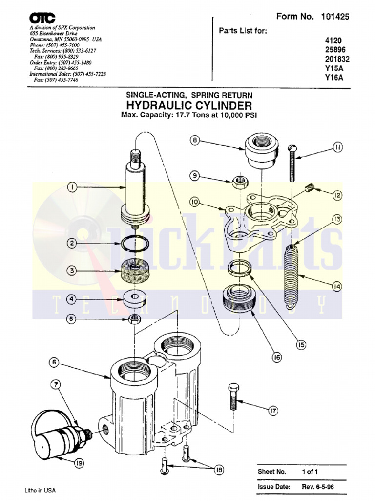 OTC 4120 - Twin Cylinder Press | PDF