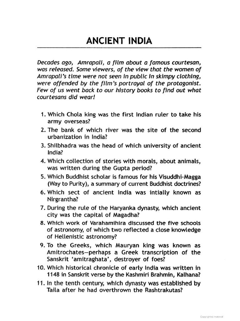 India Quiz | PDF
