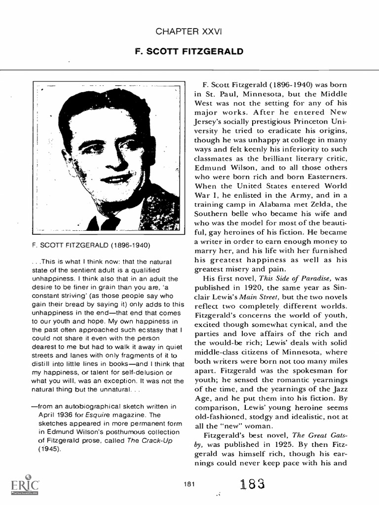 Highlights of American Literature | PDF | F. Scott Fitzgerald | The ...