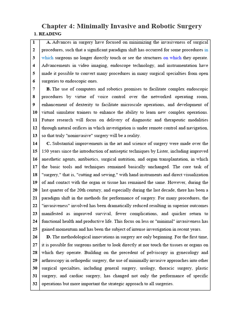 Chapter 4_reading to Student (2) | PDF | Surgery | Clinical Medicine