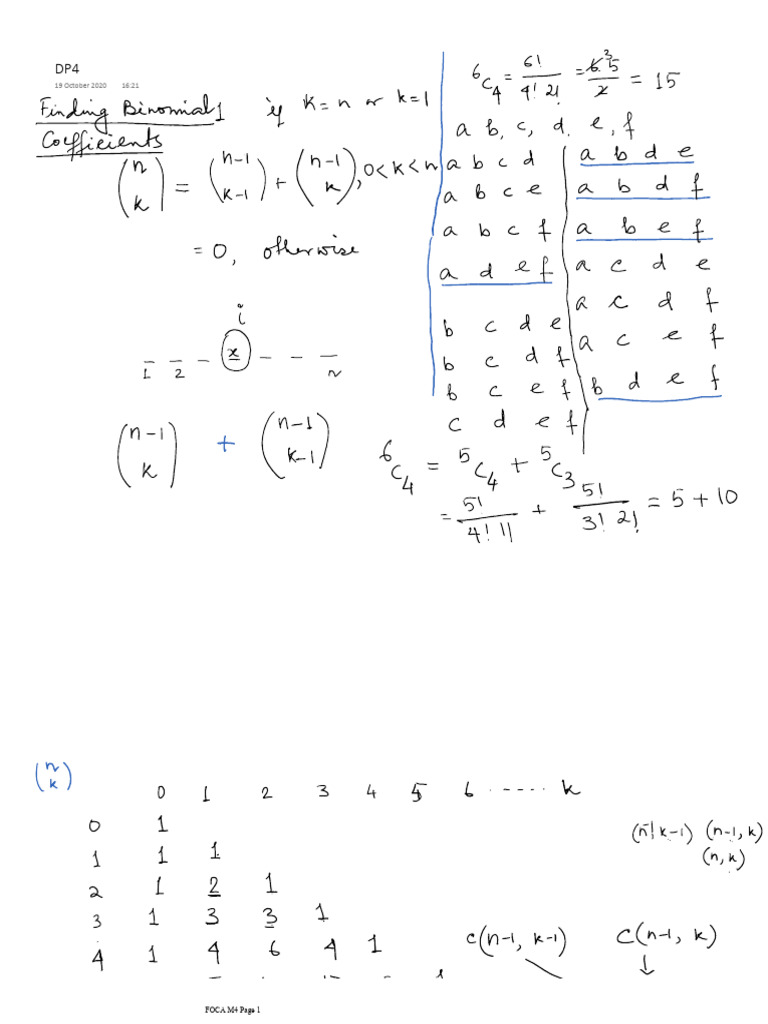 Bion Mial Coefficient | PDF