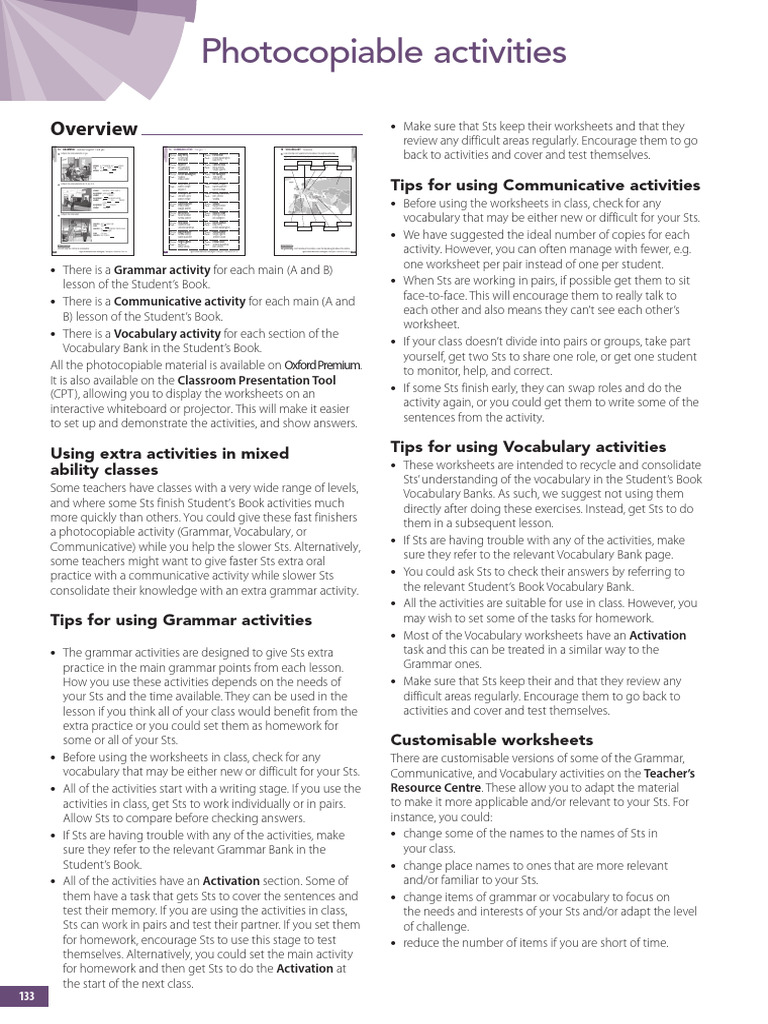 A1 Photocopiables Vocabulary | PDF
