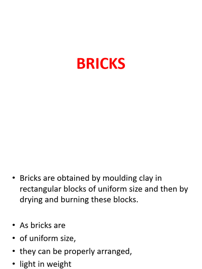 BRICKS | PDF | Brick | Clay