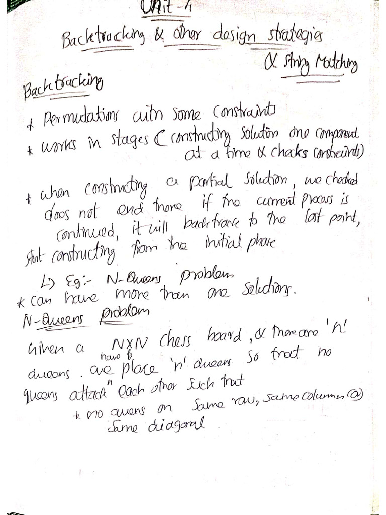 DAA - Unit 4 Notes | PDF