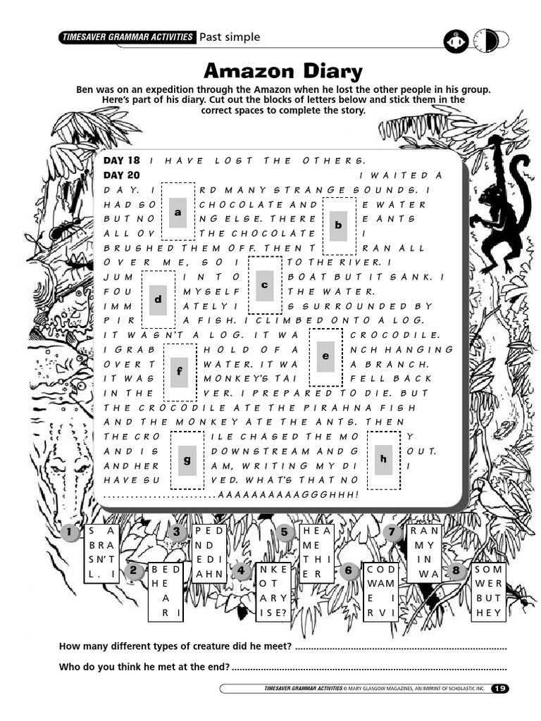 Amazon Diary Past Simple | PDF