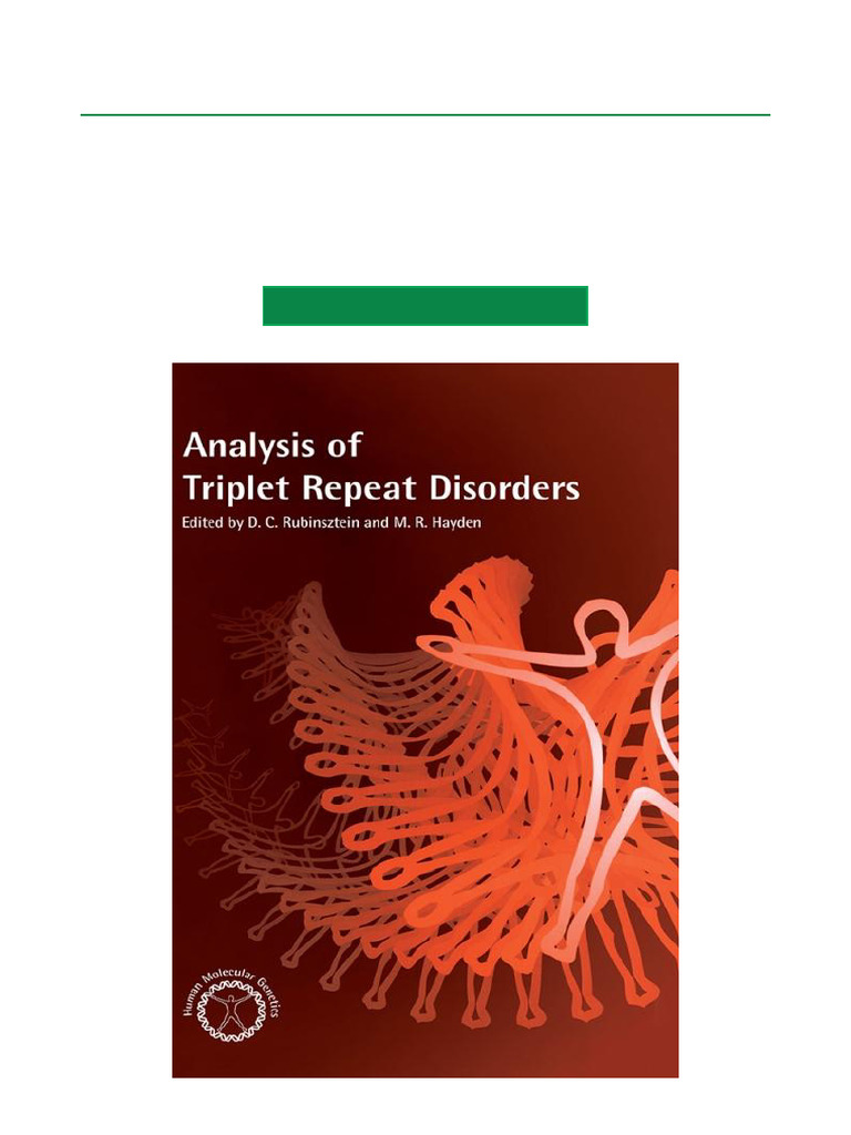 Analysis of Triplet Repeat Disorders 1st Edition High-Quality Ebook ...