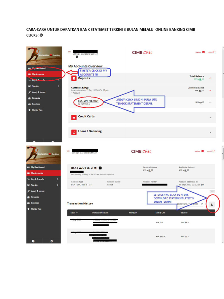 Step Cimb Clicks Online Banking | PDF