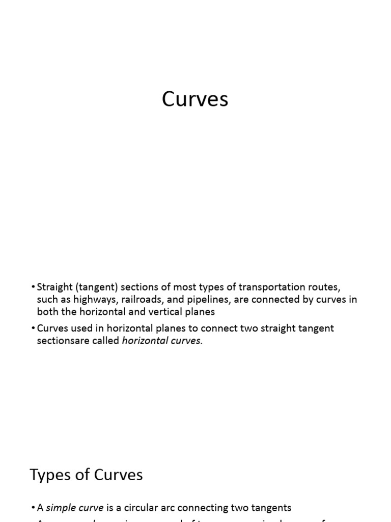 11 Curves - I Elements of The Simple Curve | PDF
