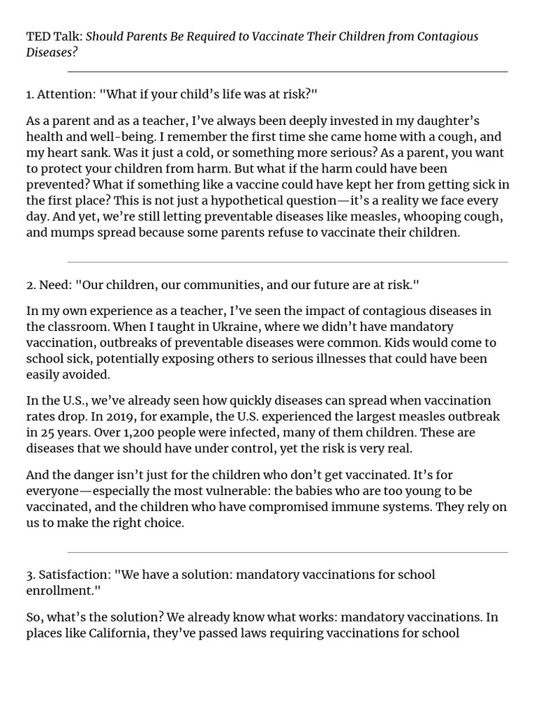 Mandatory Vaccination for Kids' Safety | PDF | Vaccination | Measles