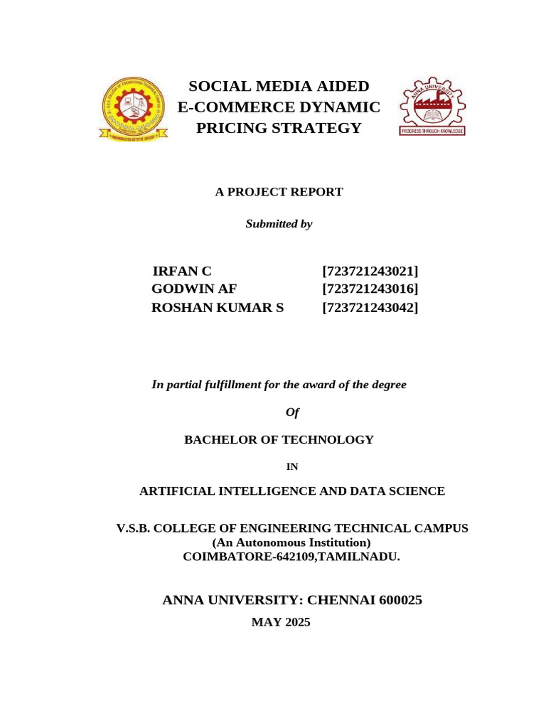 Team-7 Project Report | PDF | Machine Learning | Pricing