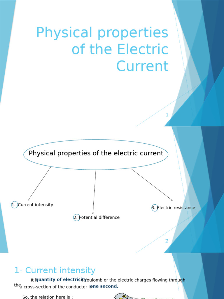 Properties of Electric Current Explained | PDF | Electric Current ...