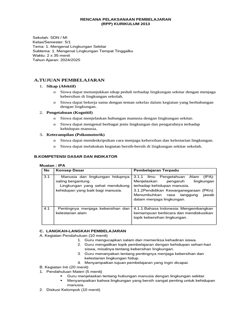 Tgs RPPH Wiya Indriani | PDF