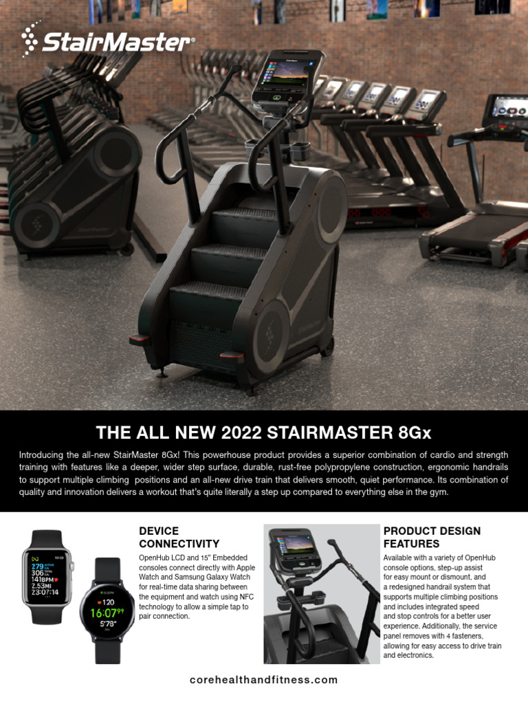 StairMaster 8Gx GAUNTLET (2) | PDF | Cable Television | Hdmi