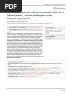 AP Bio: Daphnia Heart Rate Study | PDF | Heart Rate | Caffeine