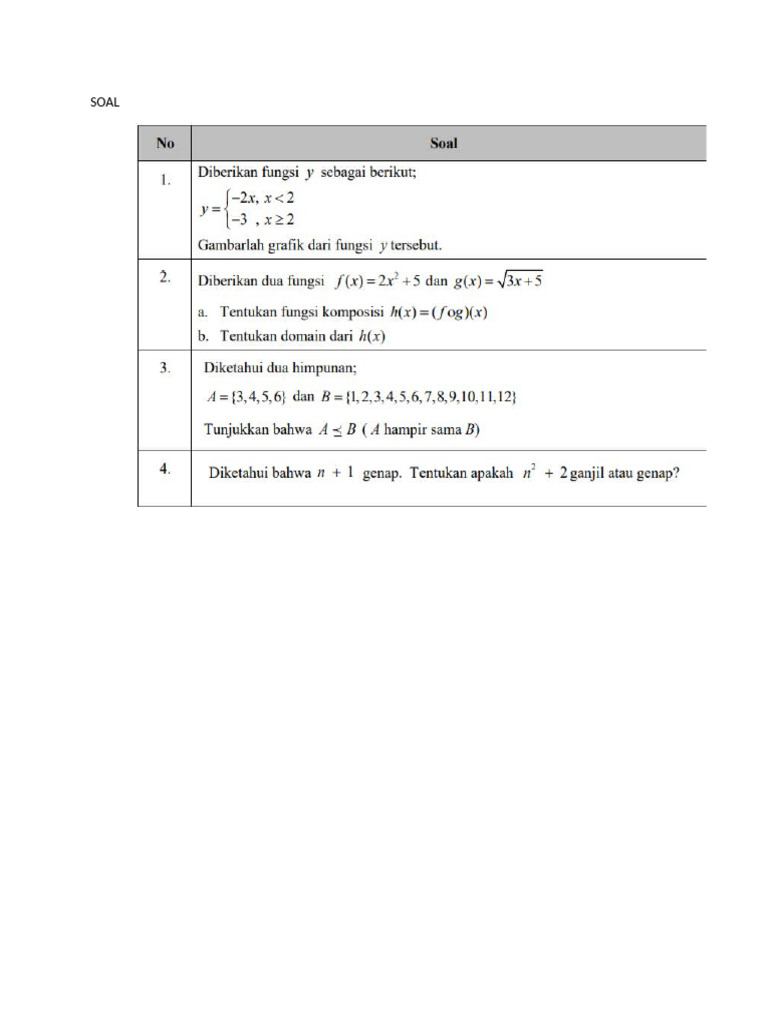 Tugas 3 Pengantar Matematik | PDF