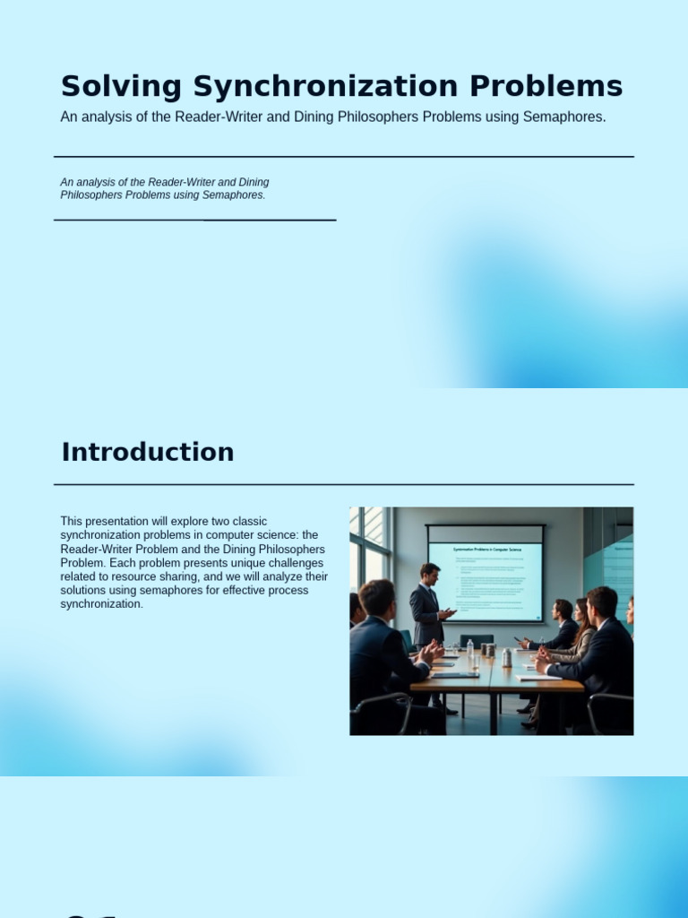 Solving Synchronization Problems | PDF | Computer Science | Operating System Technology