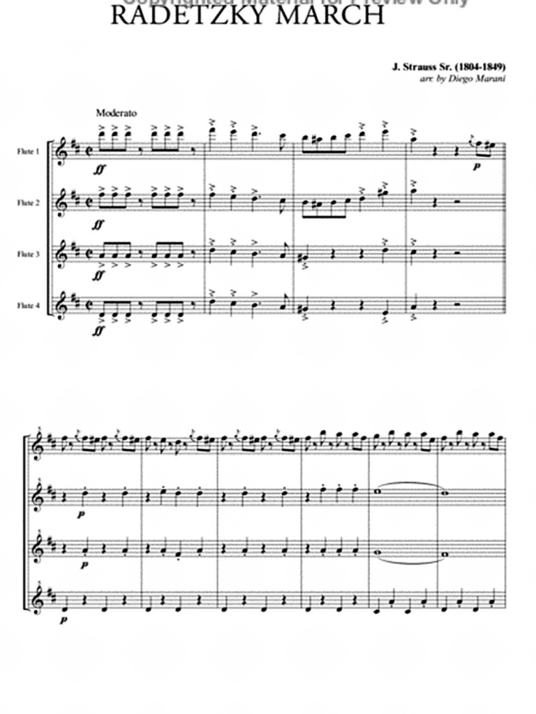 Radetzky March Quartet | PDF