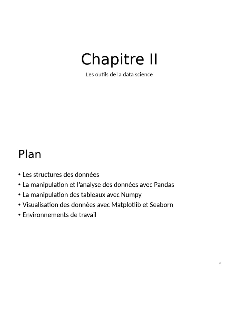Chapitre II | PDF | Python (Langage de programmation)