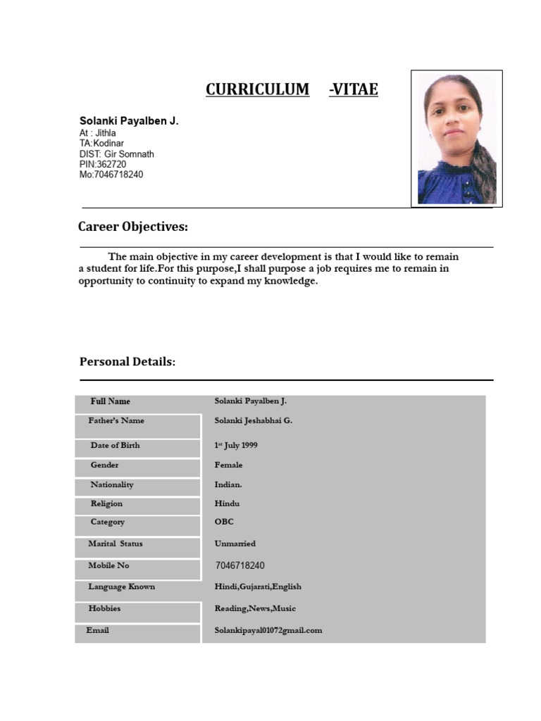 Payal Resume | PDF
