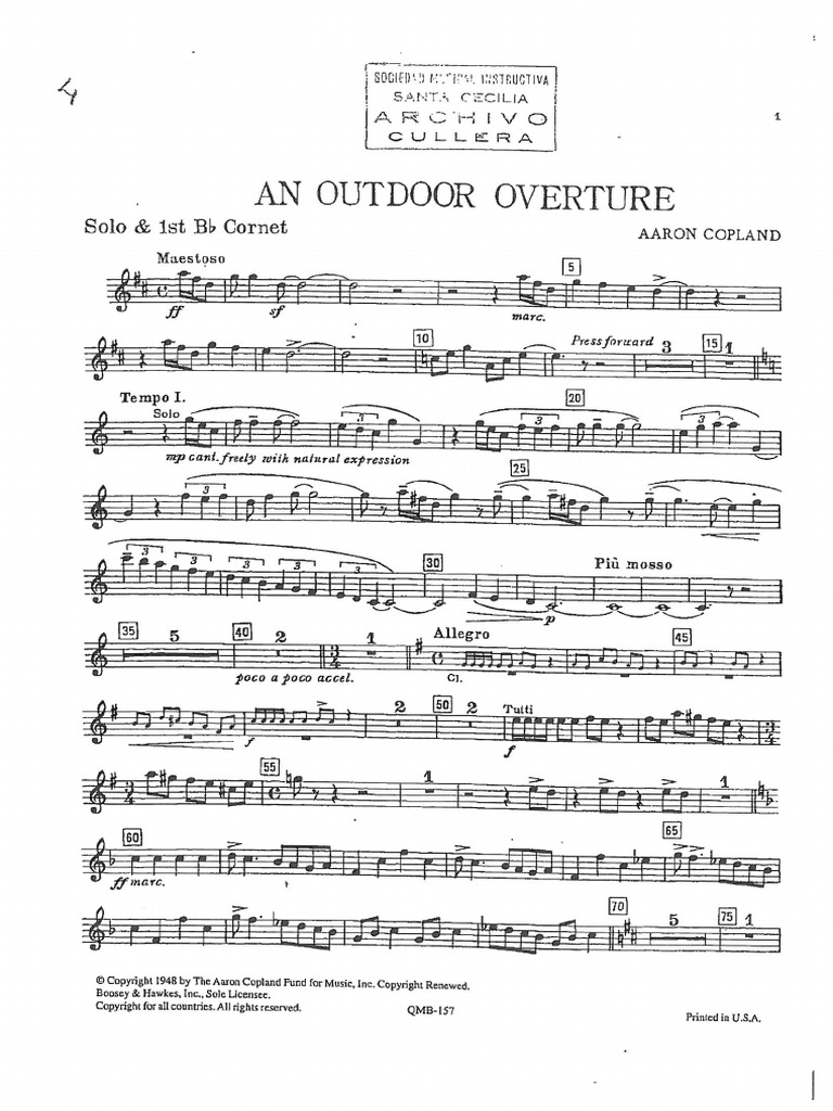 Solo - Cornet 1 | PDF