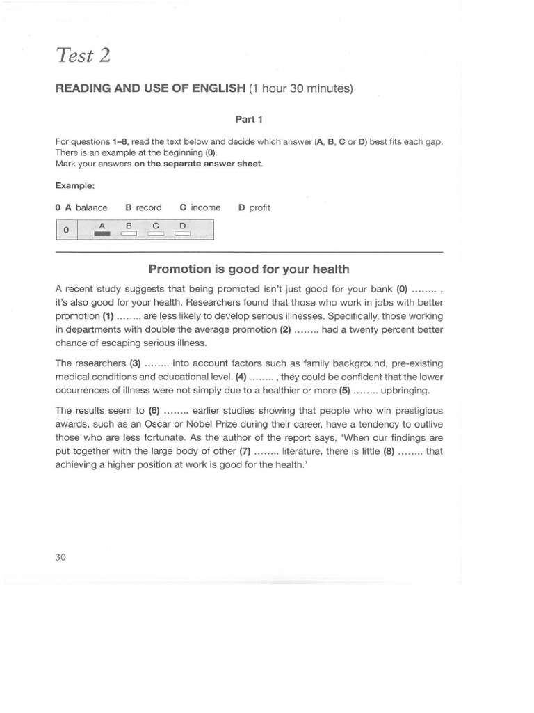 C1 Advanced - Sample Paper 4 | PDF