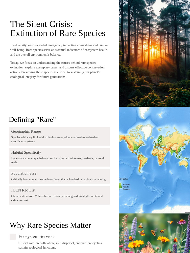 The Silent Crisis Extinction of Rare Species | PDF | Conservation ...