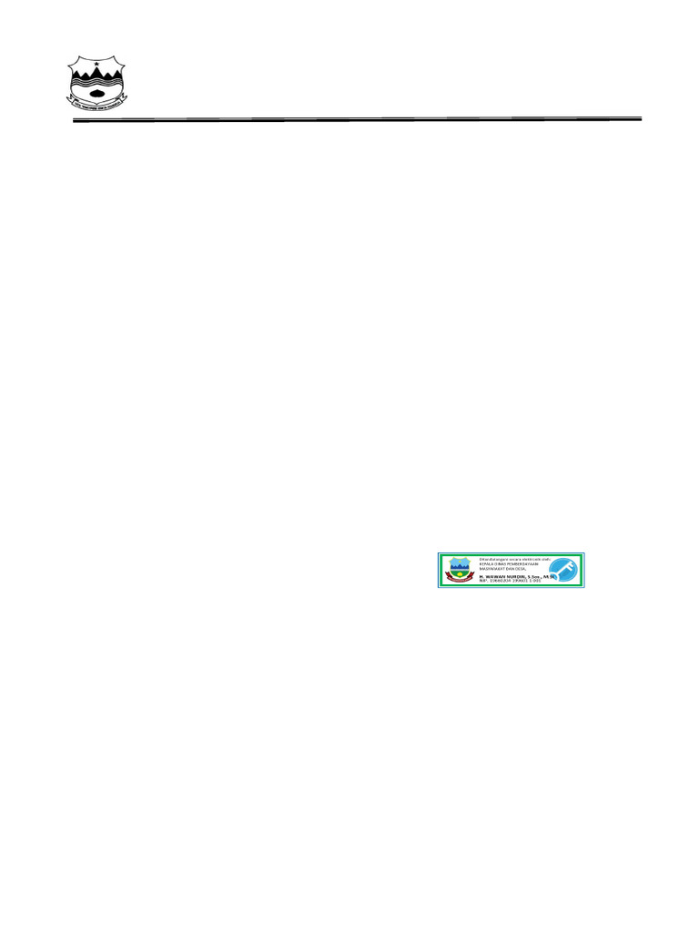 Contoh SURAT Ralat Dinas Desa | PDF