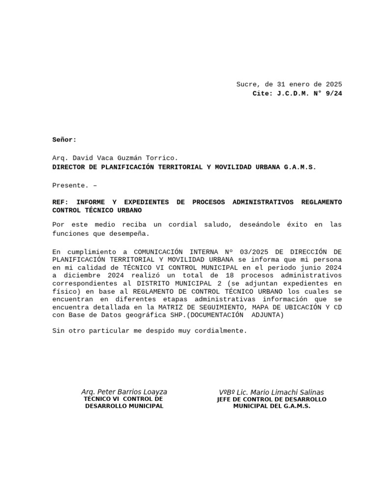 INFORME Comunicacion Interna 3 2025 Entrega de Procesos Administrativos ...