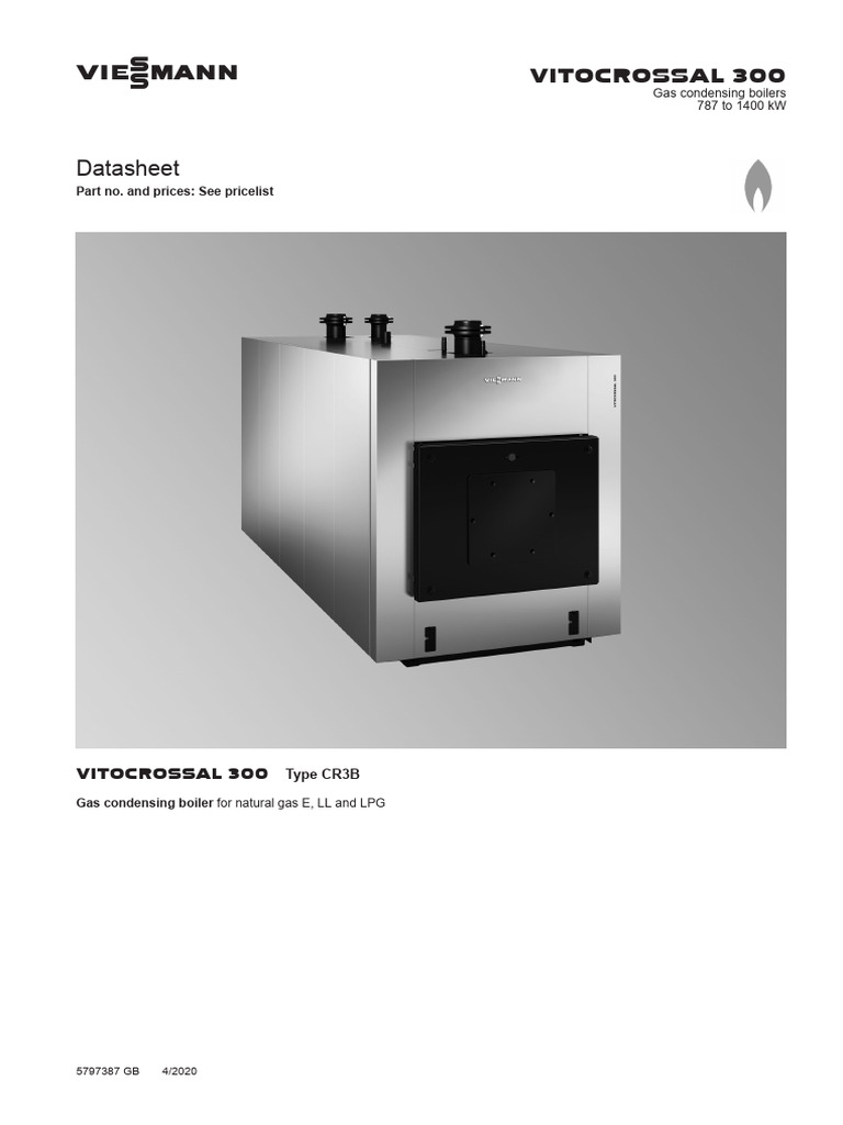 5836858VSA00002 1 Vitocrossal 300 Data Sheet | PDF | Boiler | Heat ...