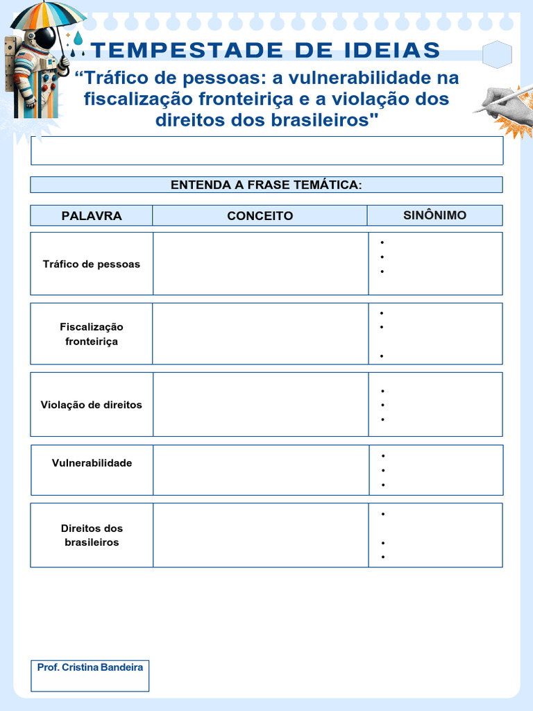 TEMPESTADE de IDEIAS - Tráfico Humano | PDF | Tráfico humano | Brasil