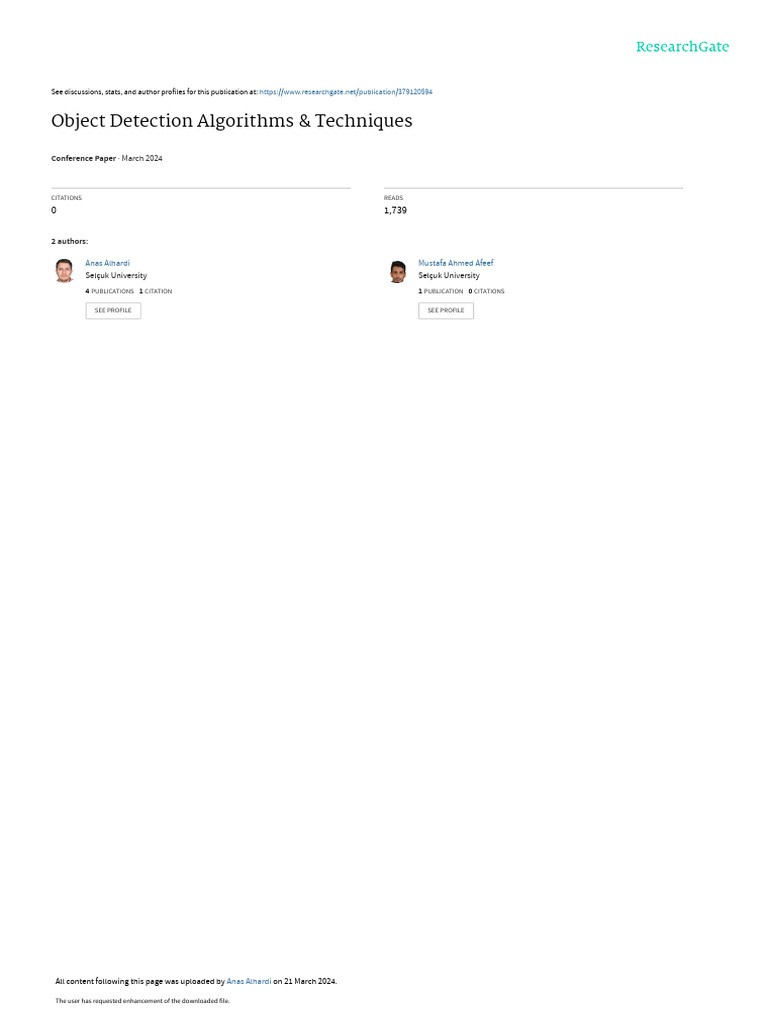 Proceedingbook-Anas Mustafa | PDF | Image Segmentation | Deep Learning