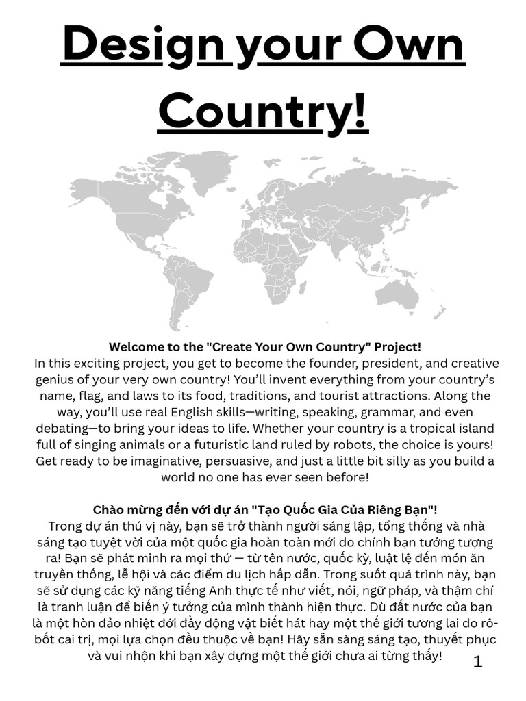 Design Your Own Country! | PDF