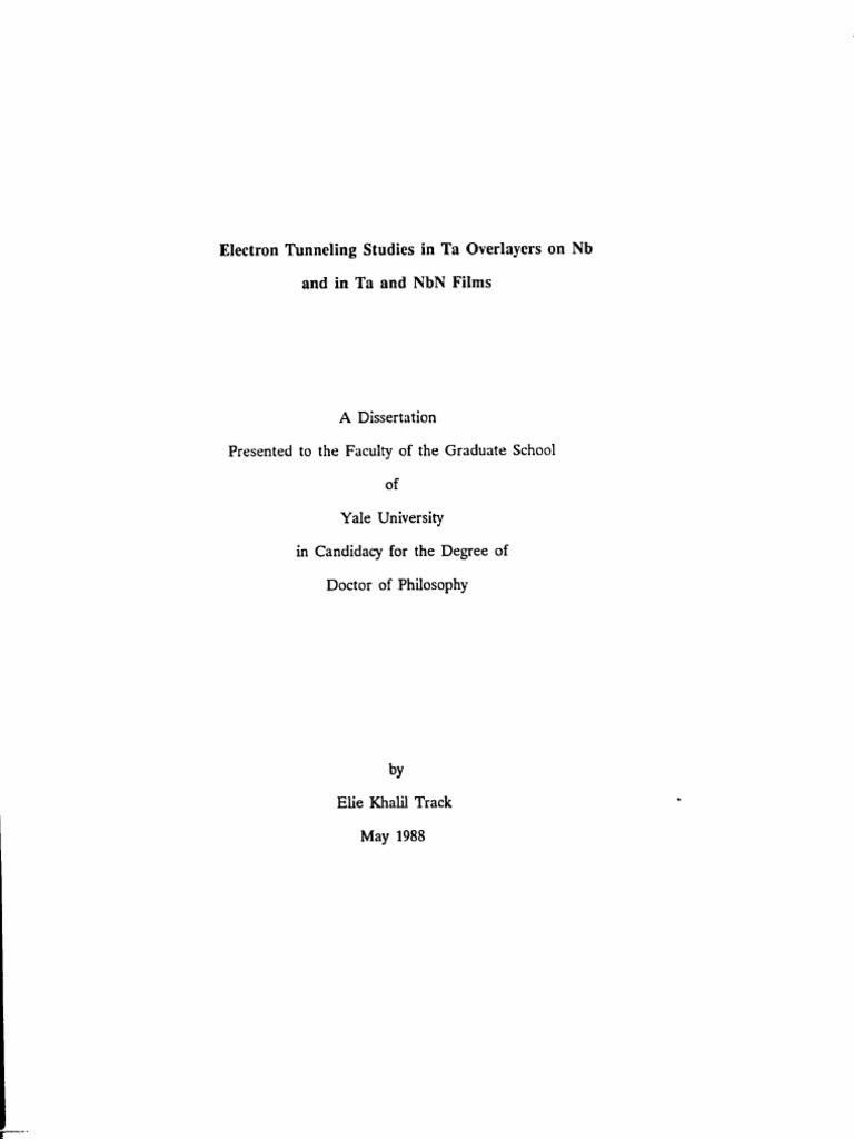 Track Dissertation | PDF
