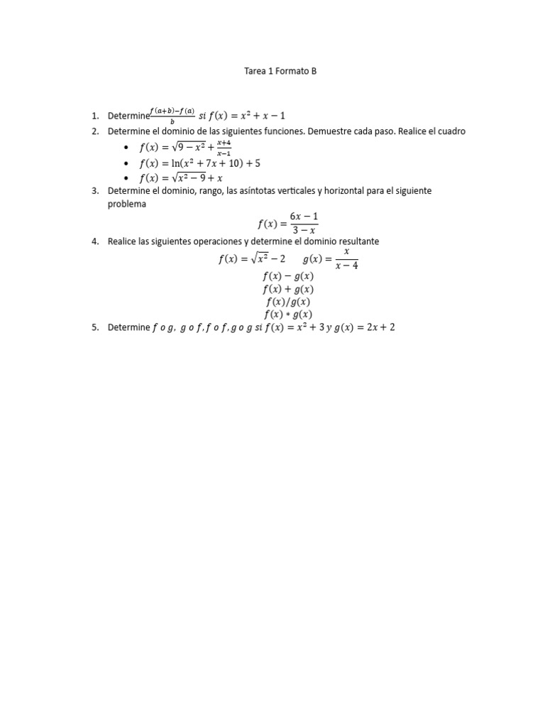 Tarea 1 Formato B | PDF