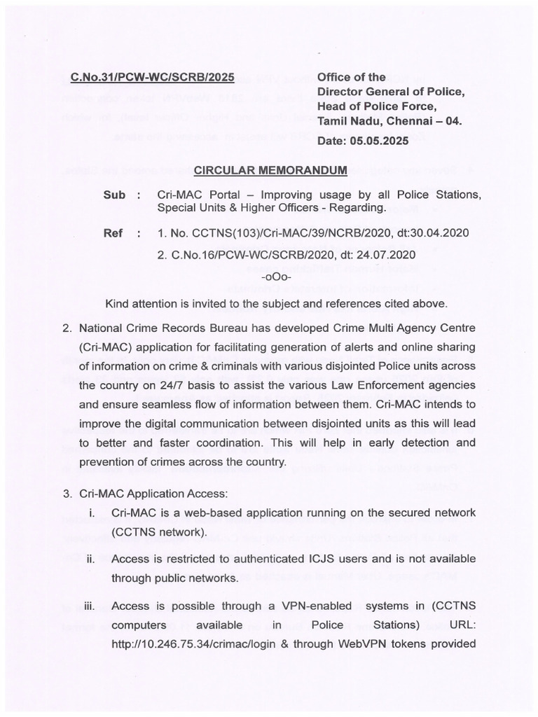 Cri-MAC Portal - Improving Usage 05.05.2025 | PDF