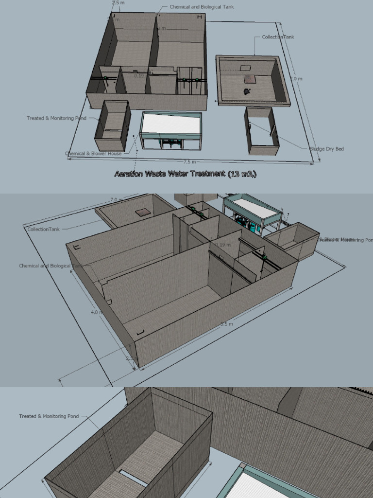 00 WWTP Overview Drawing (13m3perday) | PDF